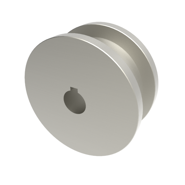 Double Flanged Steel 100mm Keyway Wheel 1800kg Load | BIL Group