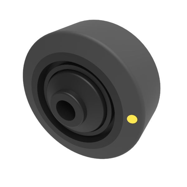 Electrically Conductive Rubber 80mm Ball Bearing Wheel 100kg Load | BIL ...