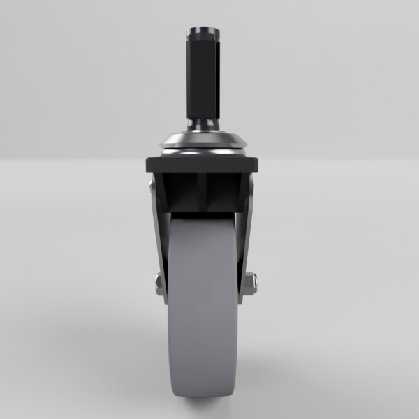 Soft Grey Rubber Swivel Braked Expander 125mm 120kg | BIL Group