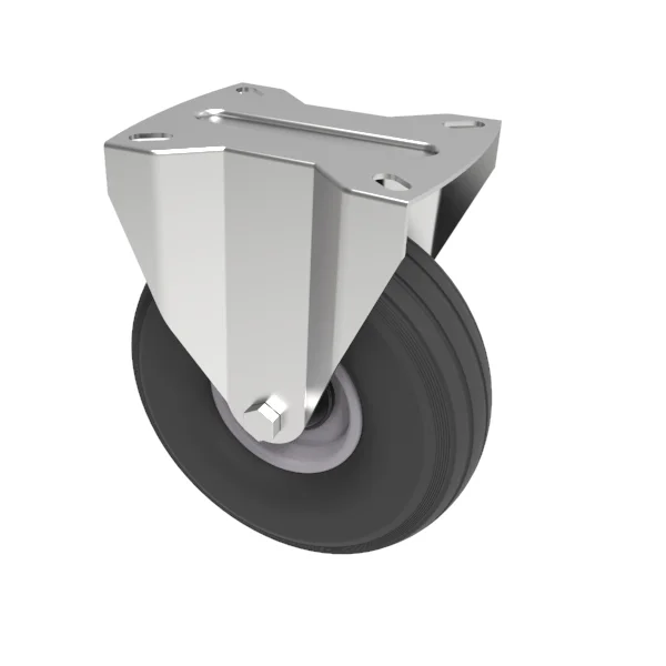 Pneumatic wheel Plate Fixed Castor 200mm 75kg Load | BIL Group