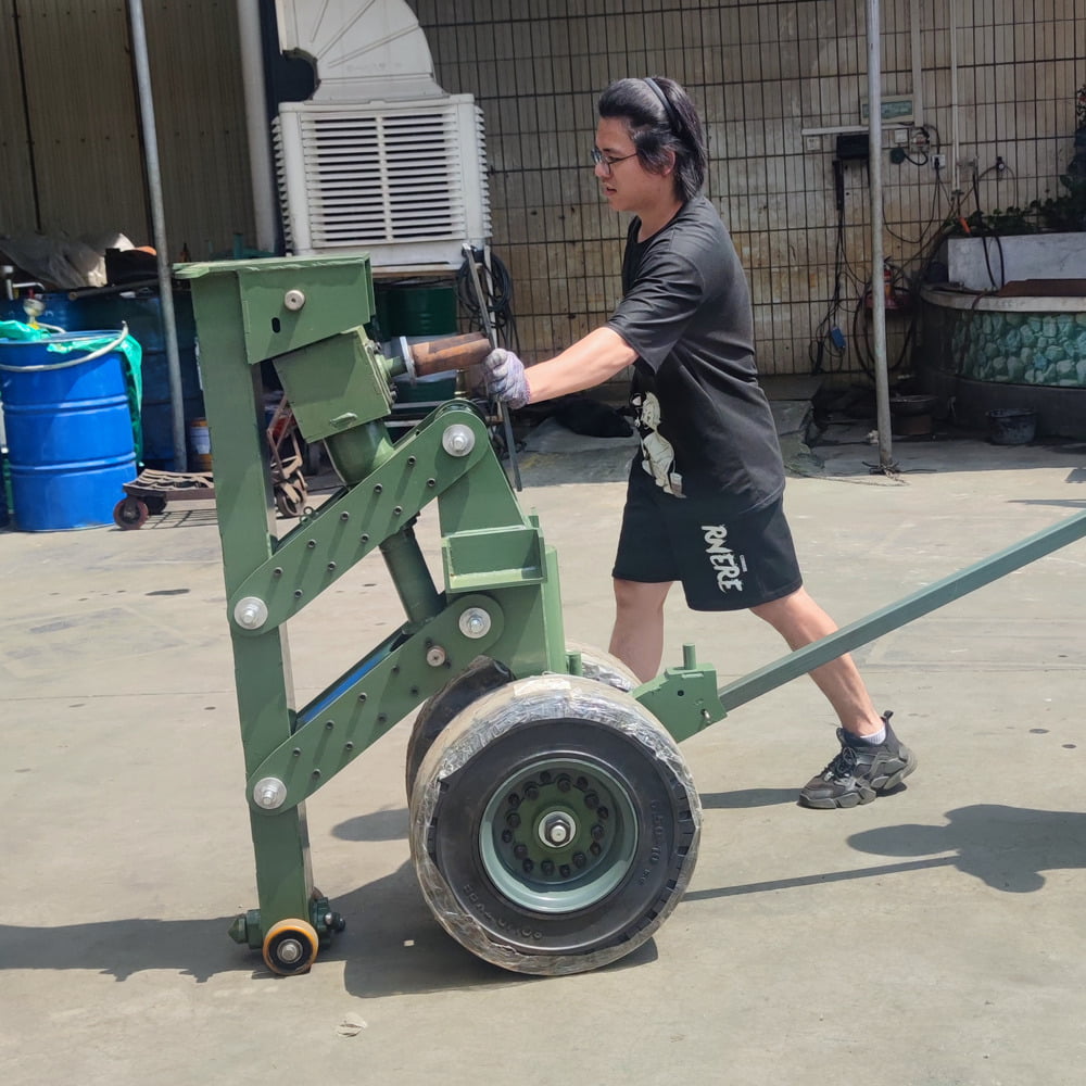 Set of 4 Hydraulic Lifting Container Castors 550mm 15,000kg Set Load ...