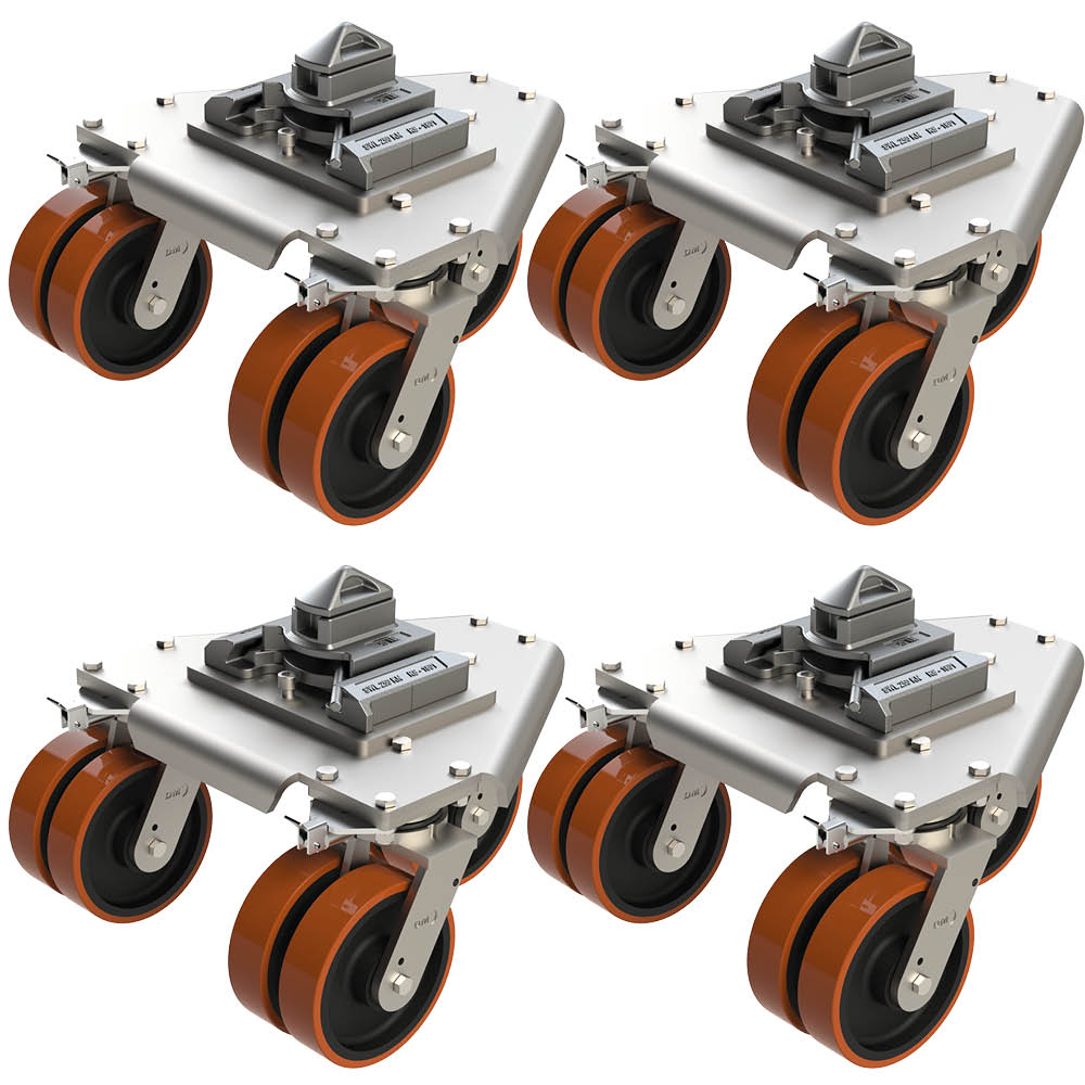 Set of 4 x 200mm ISO Container Castor. Load Capacity per set (4 x ...