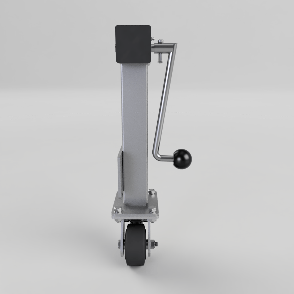 Removable Handle Elastic Rubber Cast Iron Plate Swivel Castor Brake ...