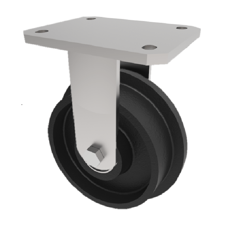 Flanged Cast Iron Fixed Castor Plate 100mm 800kg | BIL Group