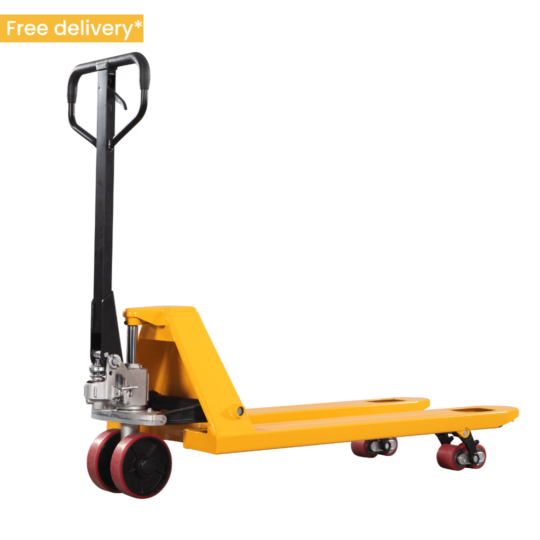 Hand Pallet Pump Truck / Trolley - 2500kg Load with PU Wheels - BIL Group