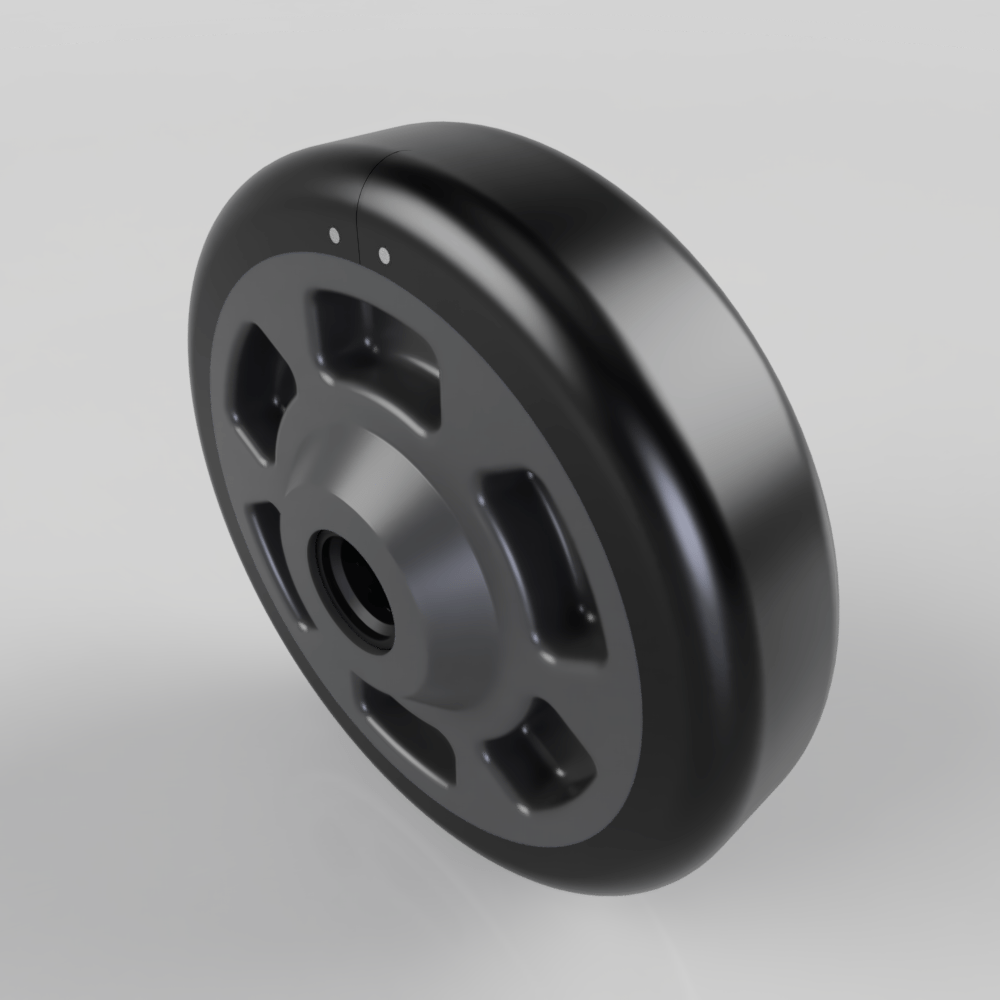 gowheels Modular Roll Cage Wheel, Recyclable PU Tyre, 200kg Load - BIL ...