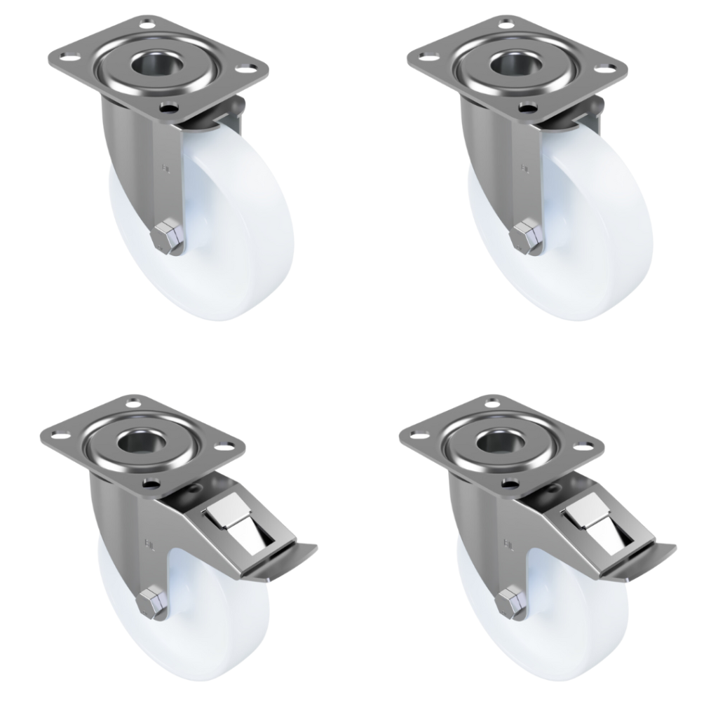 4 Pack Nylon Plate 125mm – Various Configurations | BIL Group