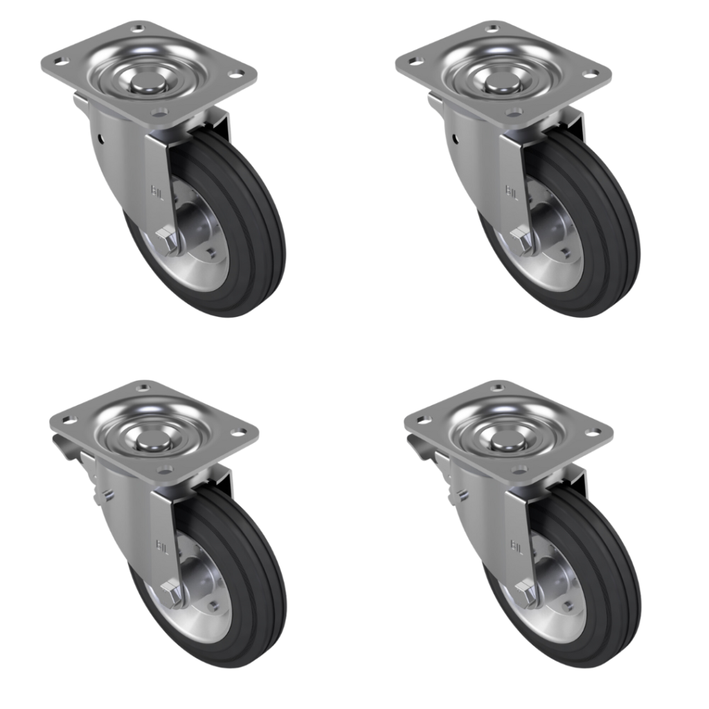 4 Pack Rubber Steel Plate – Various Configurations | BIL Group