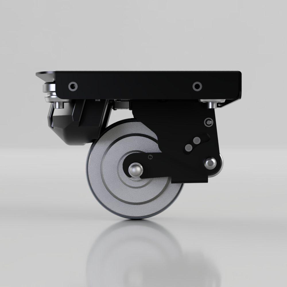 Esense 360: Electric Drive Castor Wheel, Plate, 145mm dia, 600kg Load - BIL Group