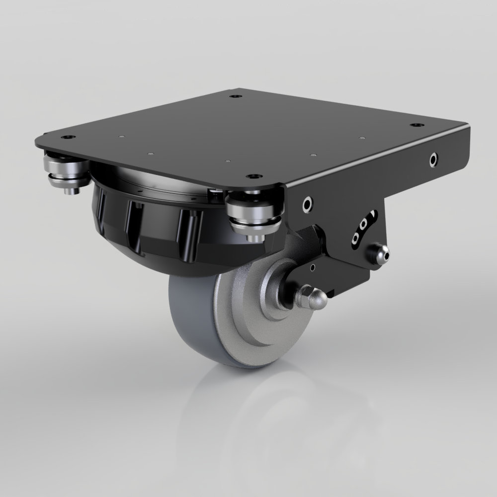 Esense 360: Electric Drive Castor Wheel, Plate, 145mm dia, 600kg Load ...