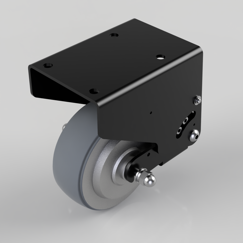 Esense Fixed: Electric Drive Castor Wheel, Plate, 142mm dia, 600kg Load ...