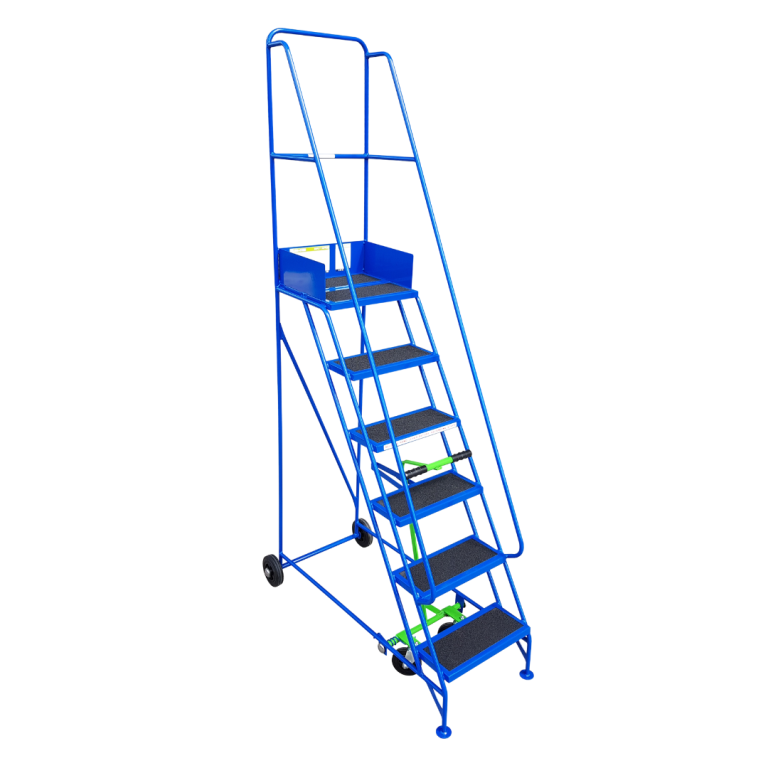 Mobile Safety Steps with Handrails & Platforms - Industrial/Warehouse ...