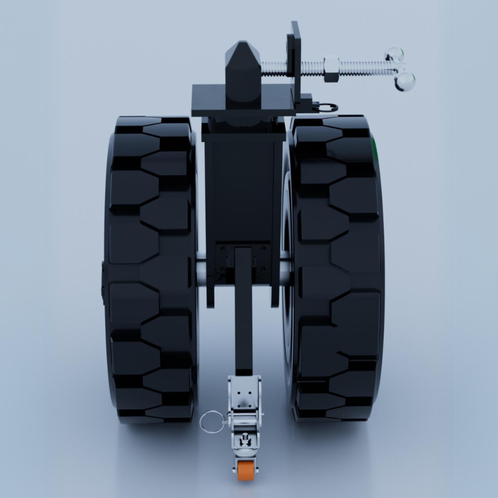 Set of 4 x 541mm ISO Braked Shipping Container Castors 9000kg Set Load ...