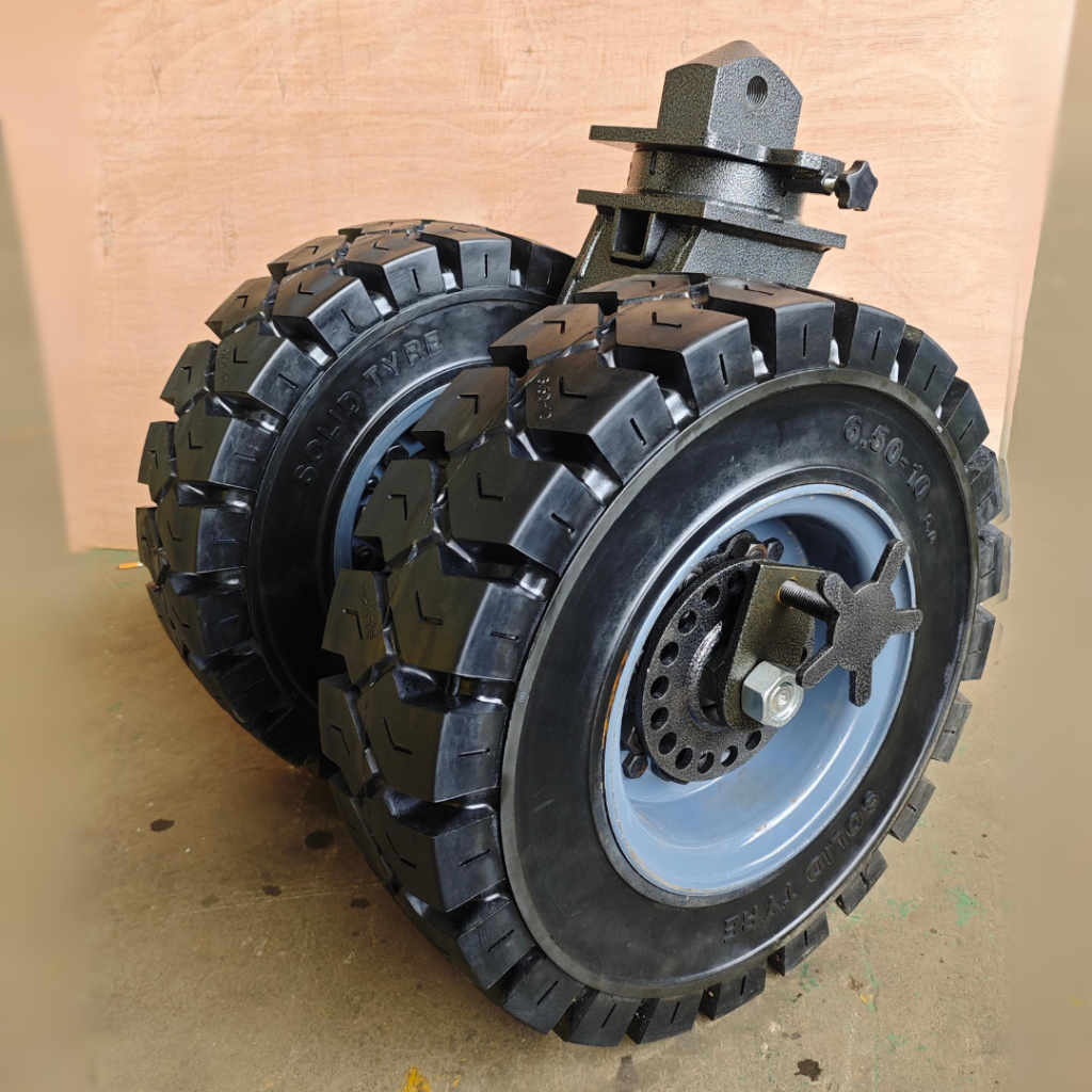 Set of 4 x 541mm ISO Braked Shipping Container Castors 9000kg Set Load ...