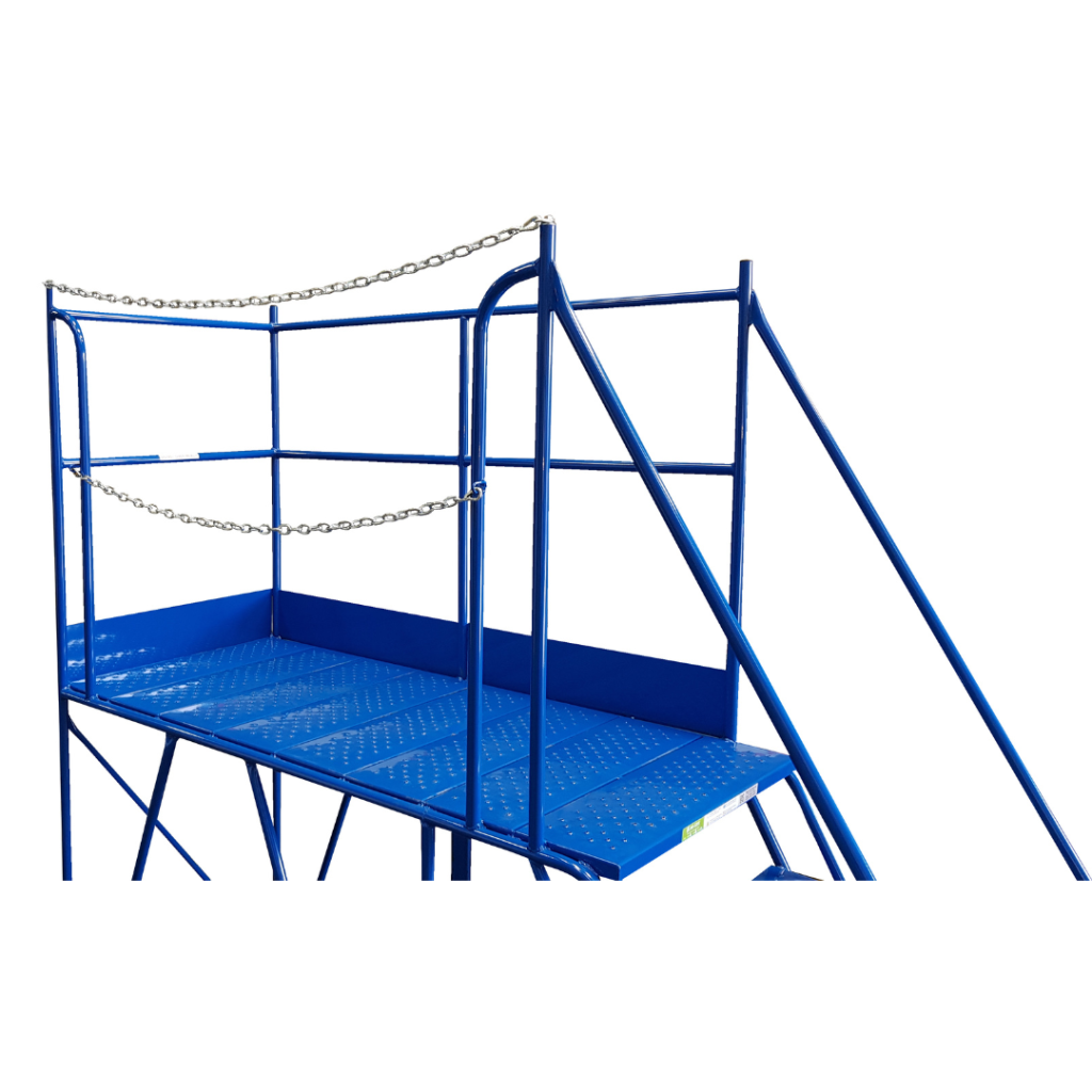 Mobile Access Safety Steps With Platform & Handrail: 2 to 8 Treads ...