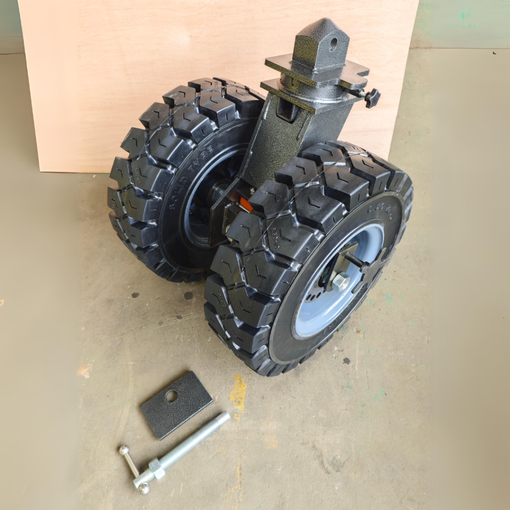 Set of 4 x 541mm ISO Braked Shipping Container Castors 9000kg Set Load ...