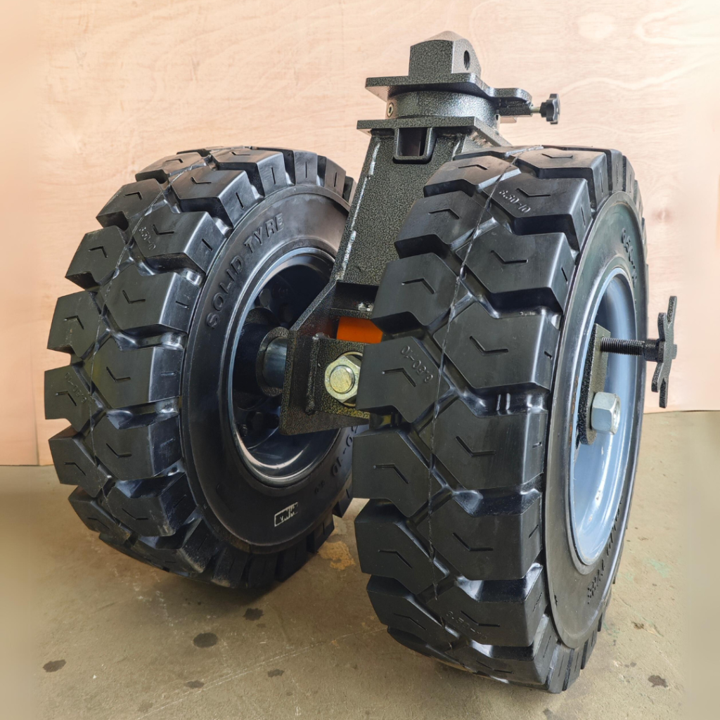 Set of 4 x 413mm ISO Braked Shipping Container Castors 6000kg Set Load ...